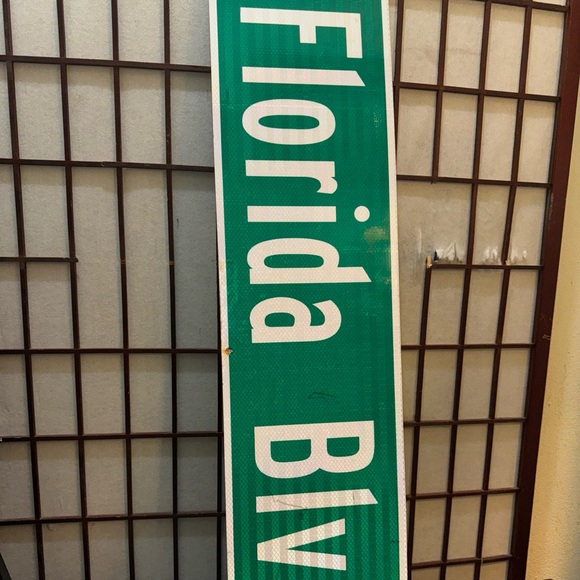 Accents | Florida Blvd Retired Reflective Street Sign 36x9 | Poshmark
